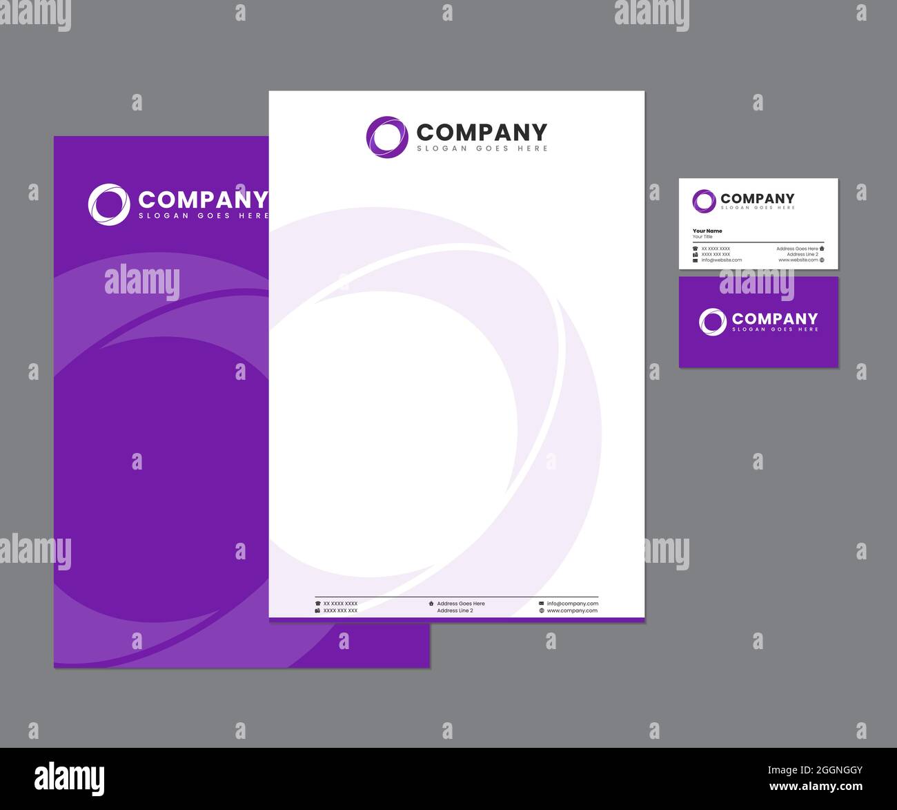 Purple stationery hi-res stock photography and images - Alamy