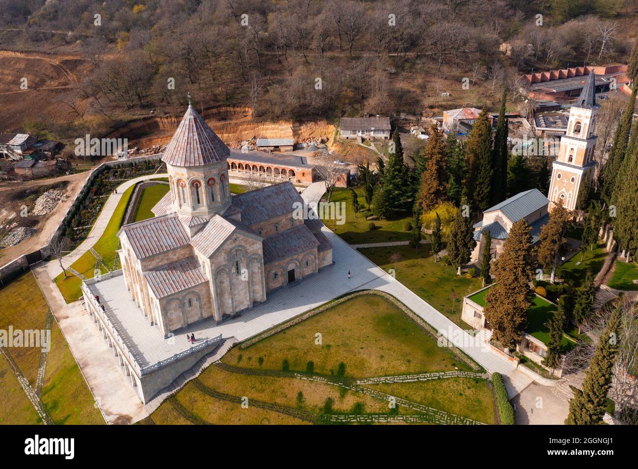 Bodbe Monastery of St. Nino. View from above. Georgia Stock Photo - Alamy
