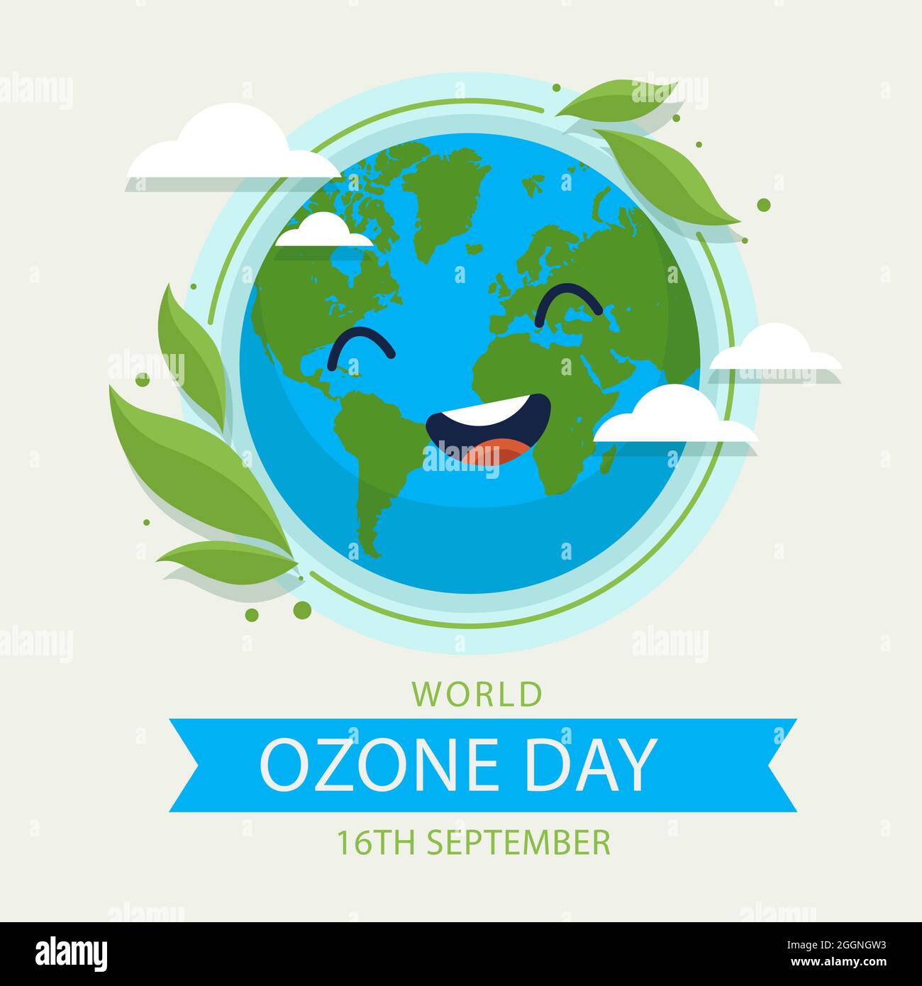 Flat world ozone day illustration Vector illustration Stock Vector ...
