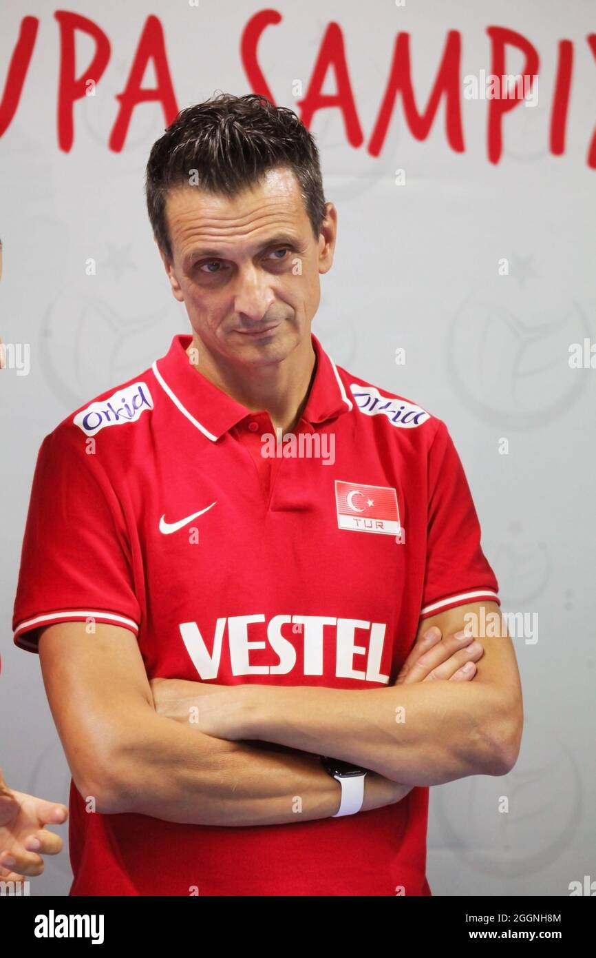 Turkey Volleyball Women's National Team Coach Giovanni Guidetti Stock ...