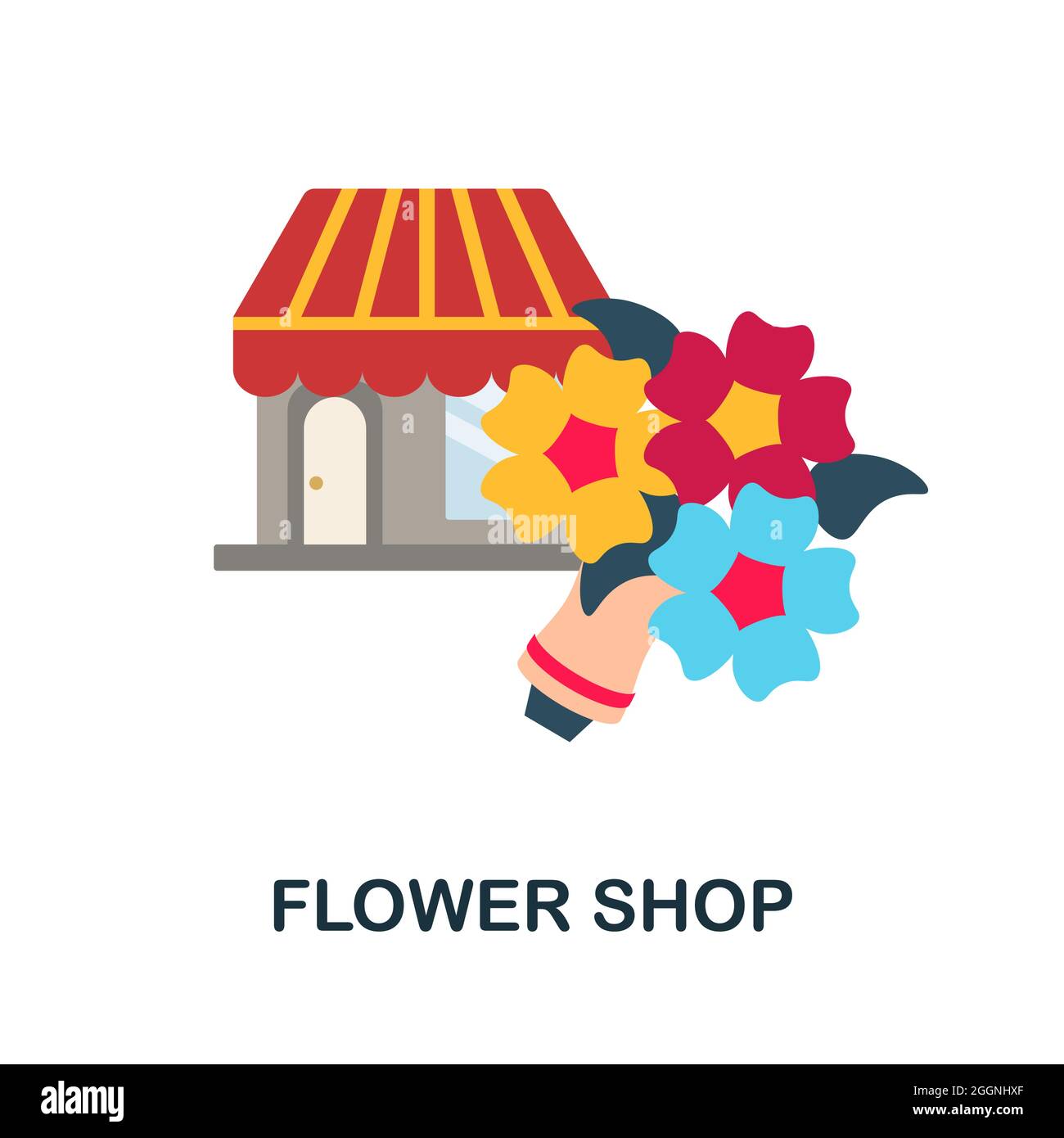 Shop interior from street Stock Vector Images - Alamy