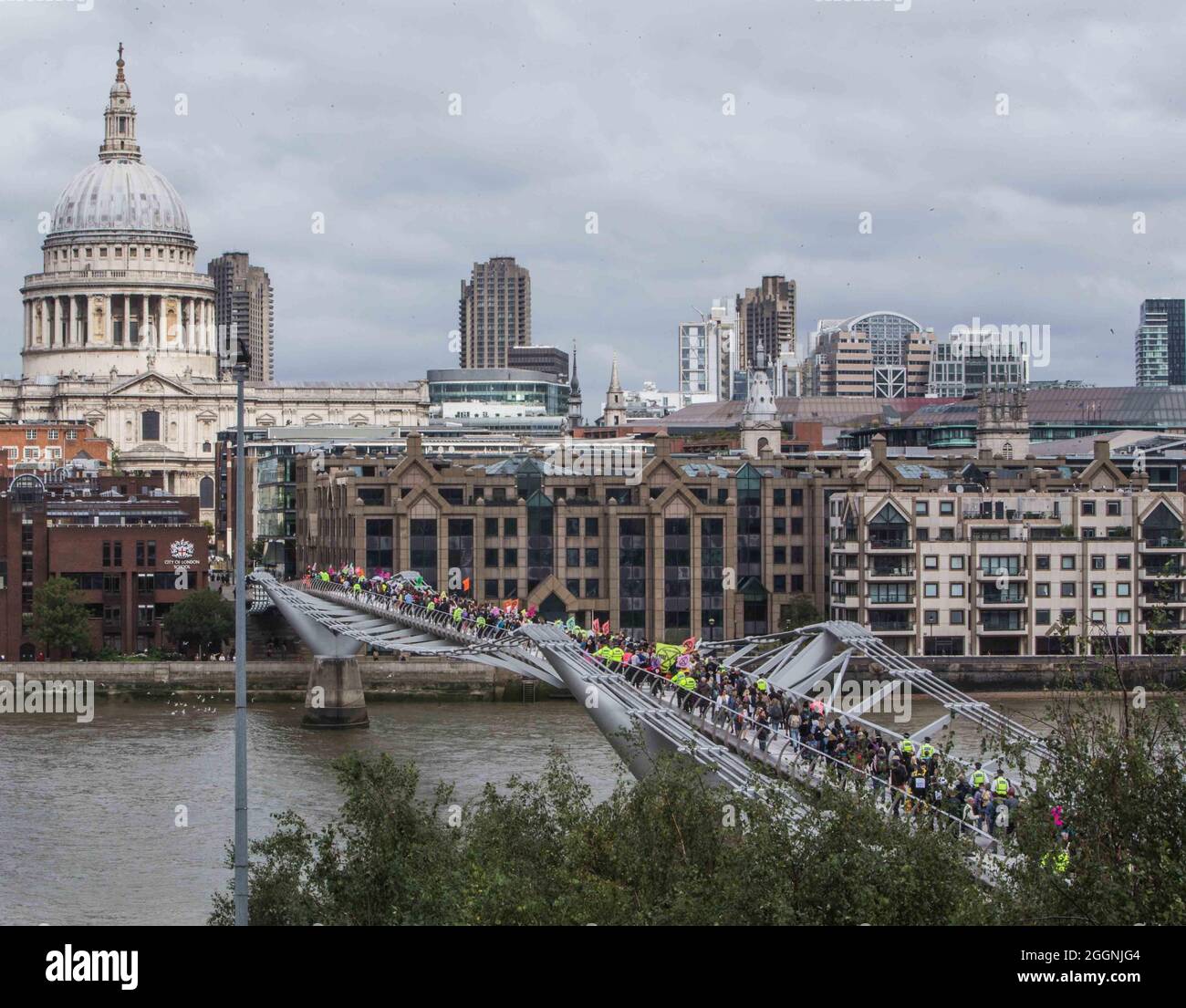 London UK 2 September 2021 After staging a protest by Tate Modern ...