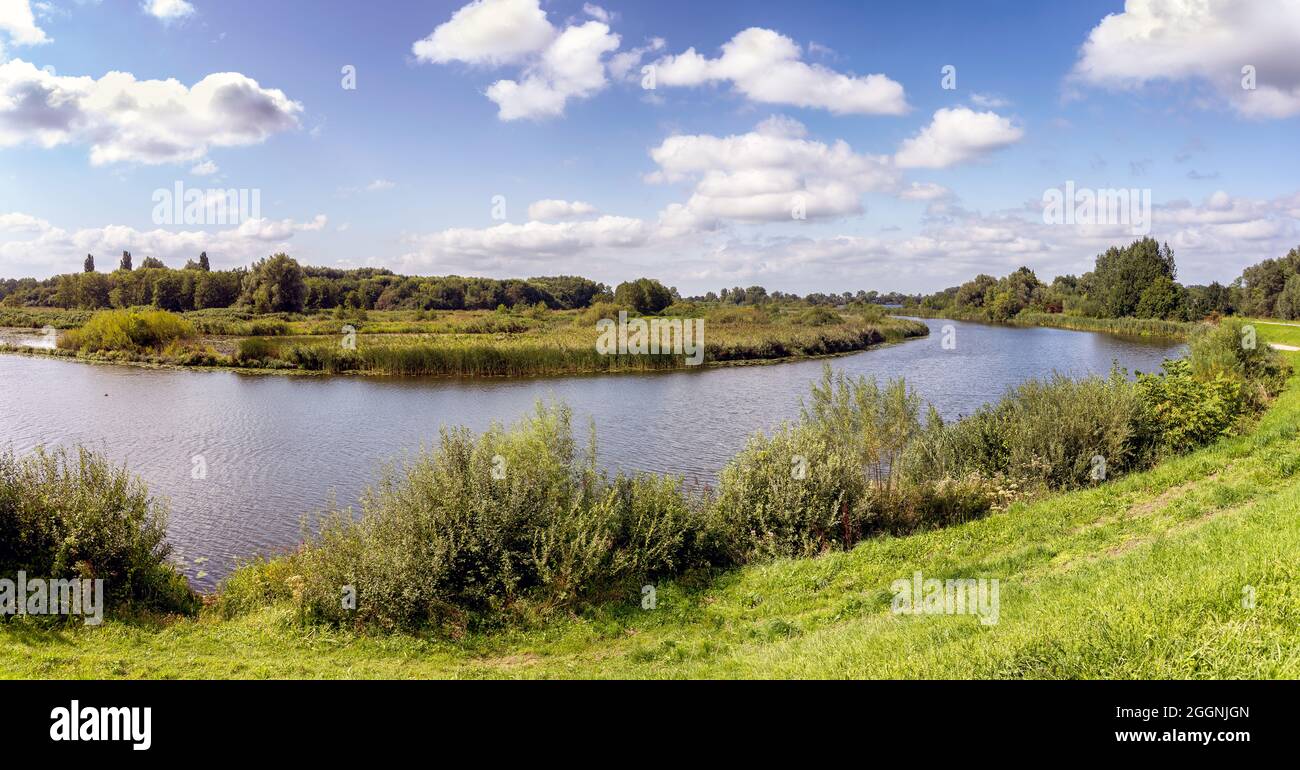 Panorama view over the Linge river in the Netherlands Stock Photo - Alamy