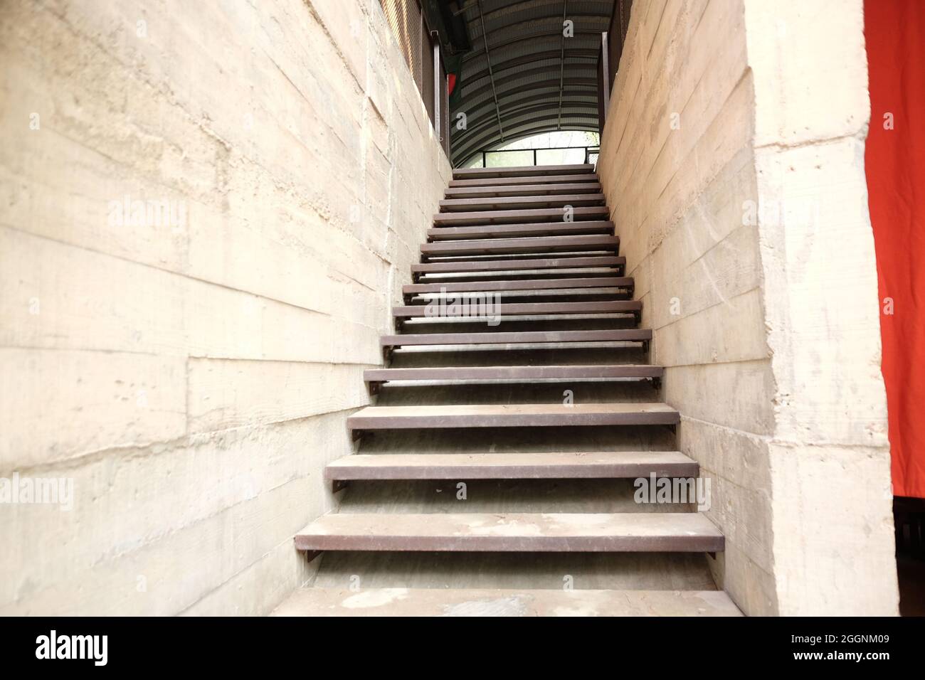 front view of brick stair outdoor Stock Photo - Alamy