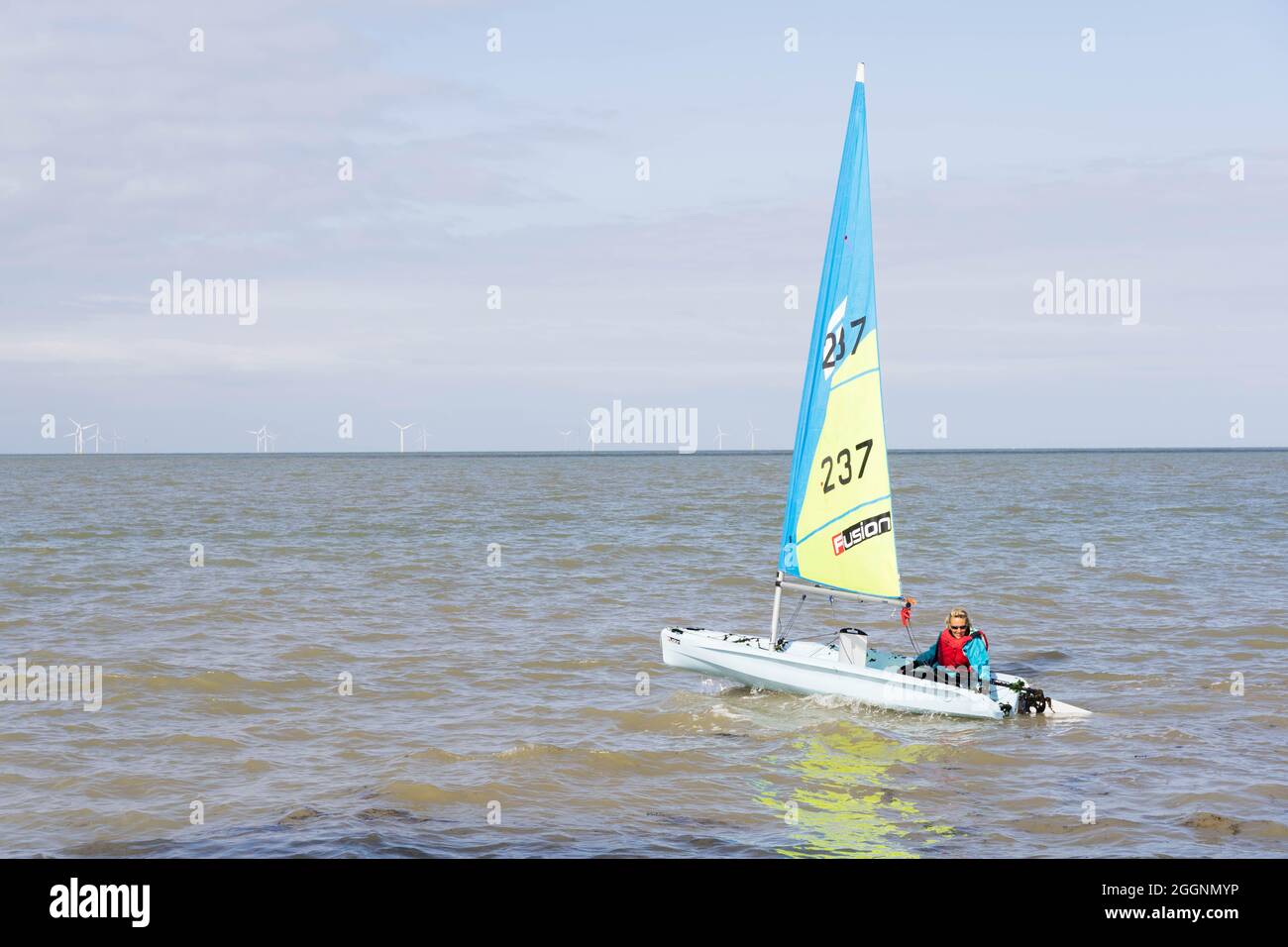 Sailing race at Tankerton Kent England Stock Photo - Alamy