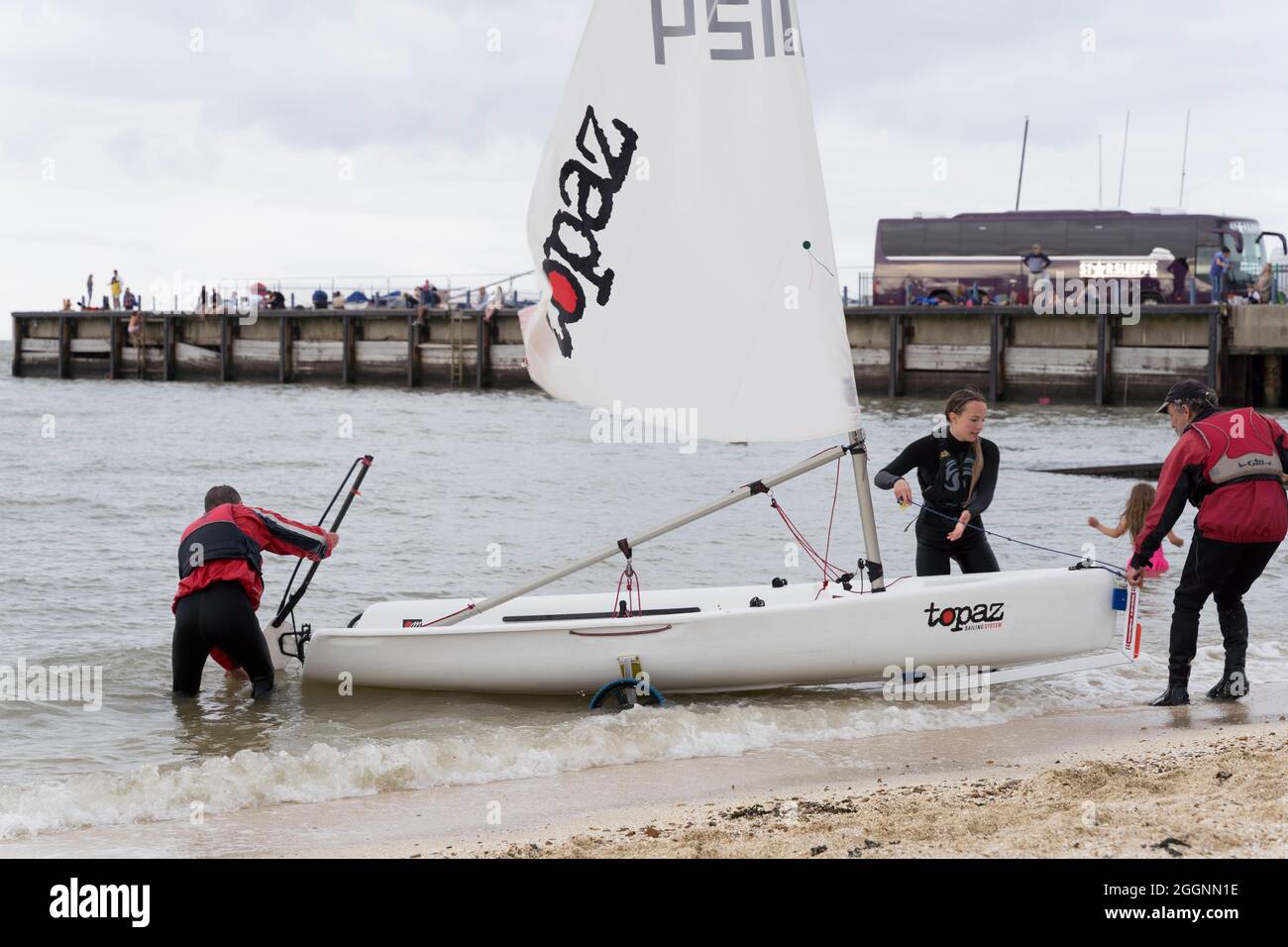 Sailing race at Tankerton Kent England Stock Photo - Alamy