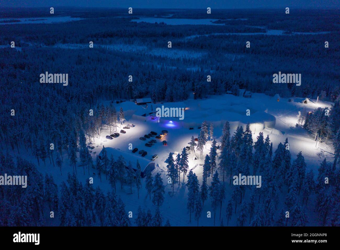 Lapland hotels snowvillage hi-res stock photography and images - Alamy