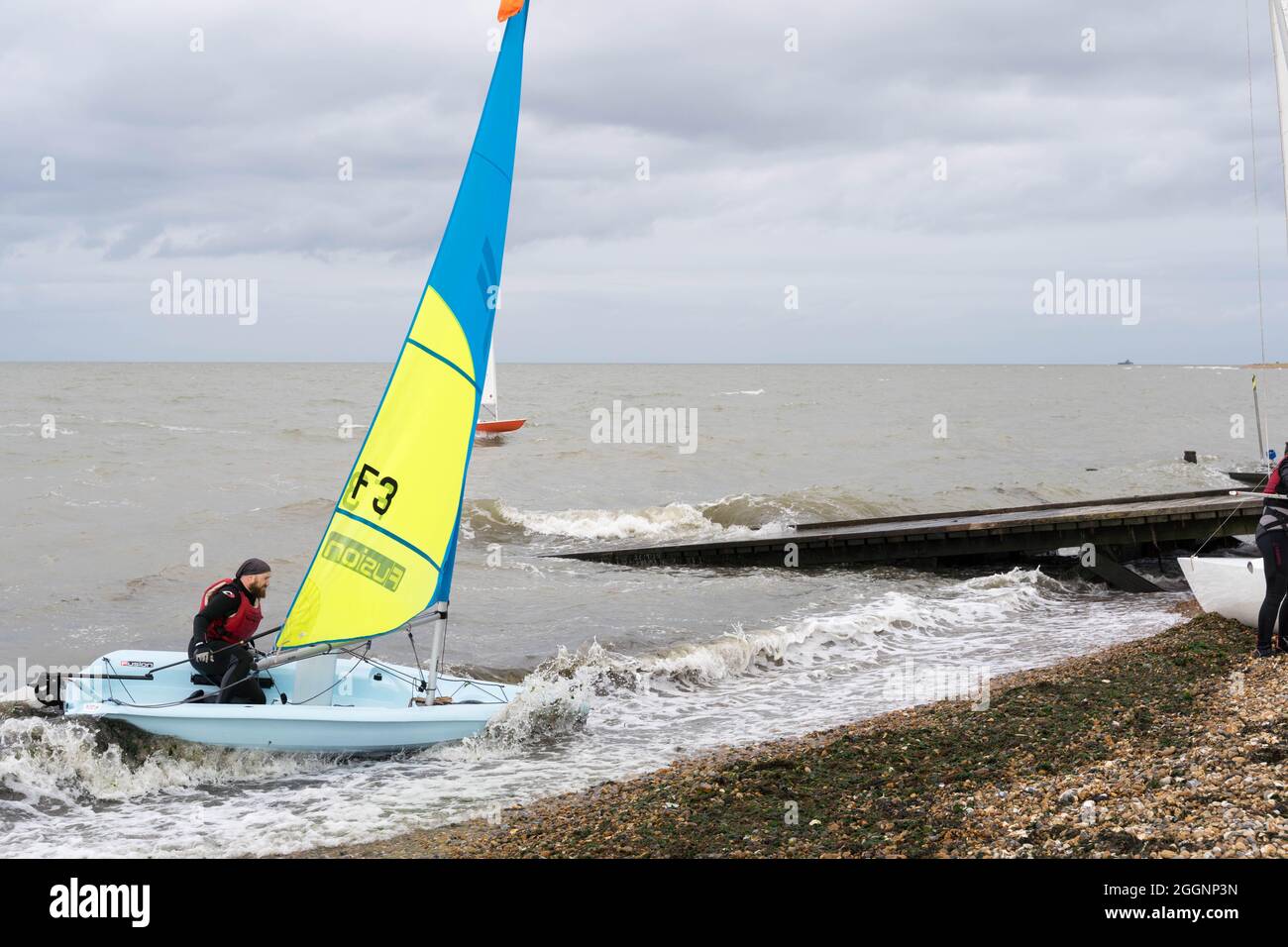 Sailing race at Tankerton Kent England Stock Photo - Alamy