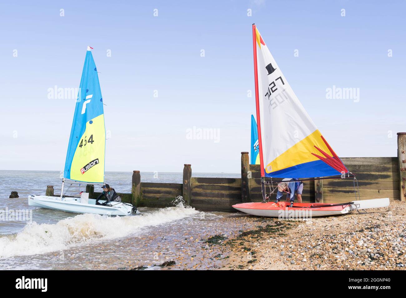 Sailing race at Tankerton Kent England Stock Photo - Alamy