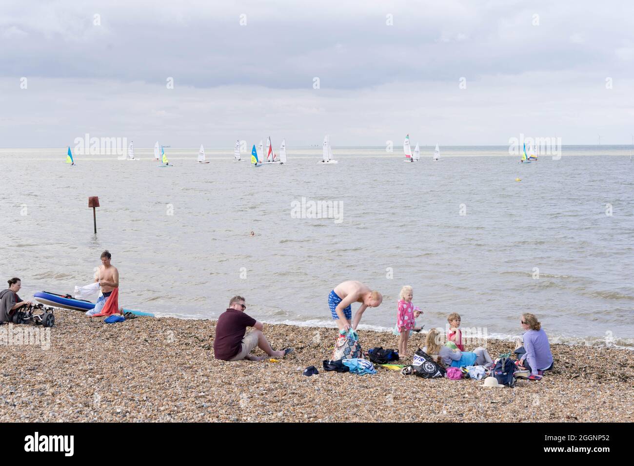 Sailing race at Tankerton Kent England Stock Photo - Alamy