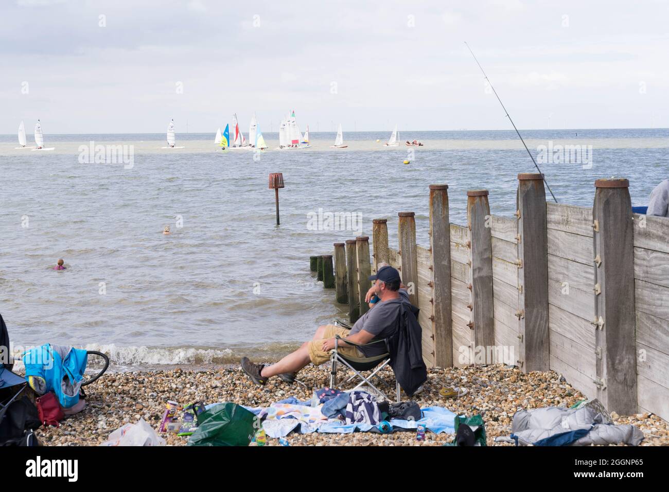 Sailing race at Tankerton Kent England Stock Photo - Alamy