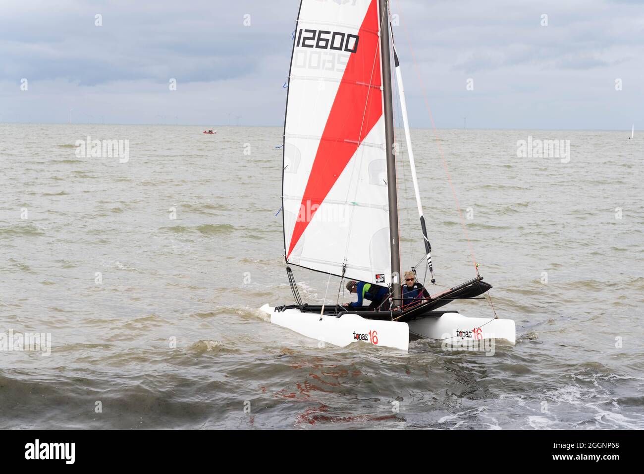Sailing race at Tankerton Kent England Stock Photo - Alamy