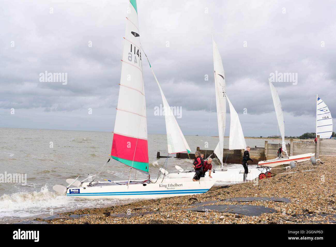 Sailing race at Tankerton Kent England Stock Photo - Alamy