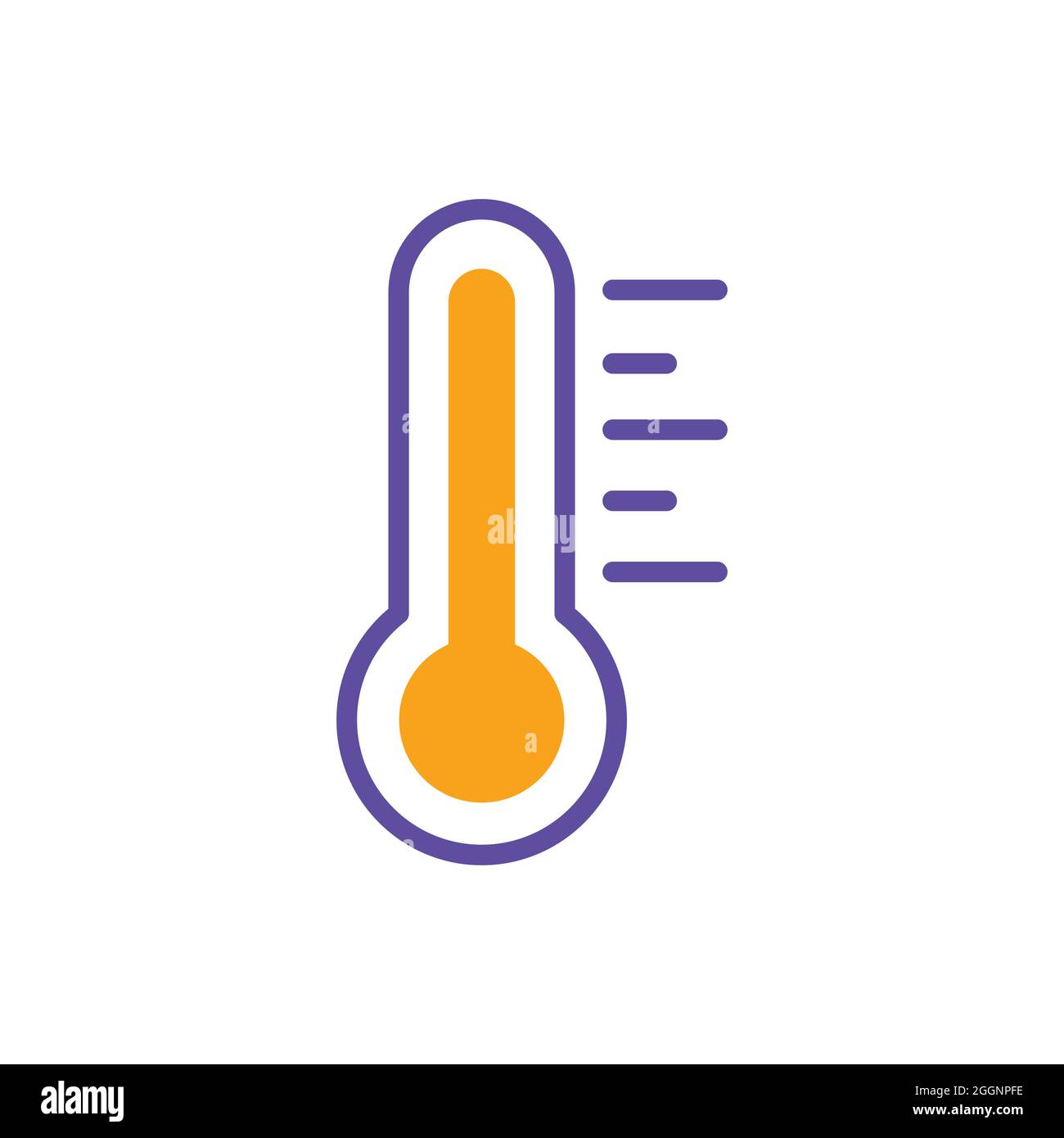 Thermometer heat hot vector glyph icon. Meteorology sign. Graph symbol ...