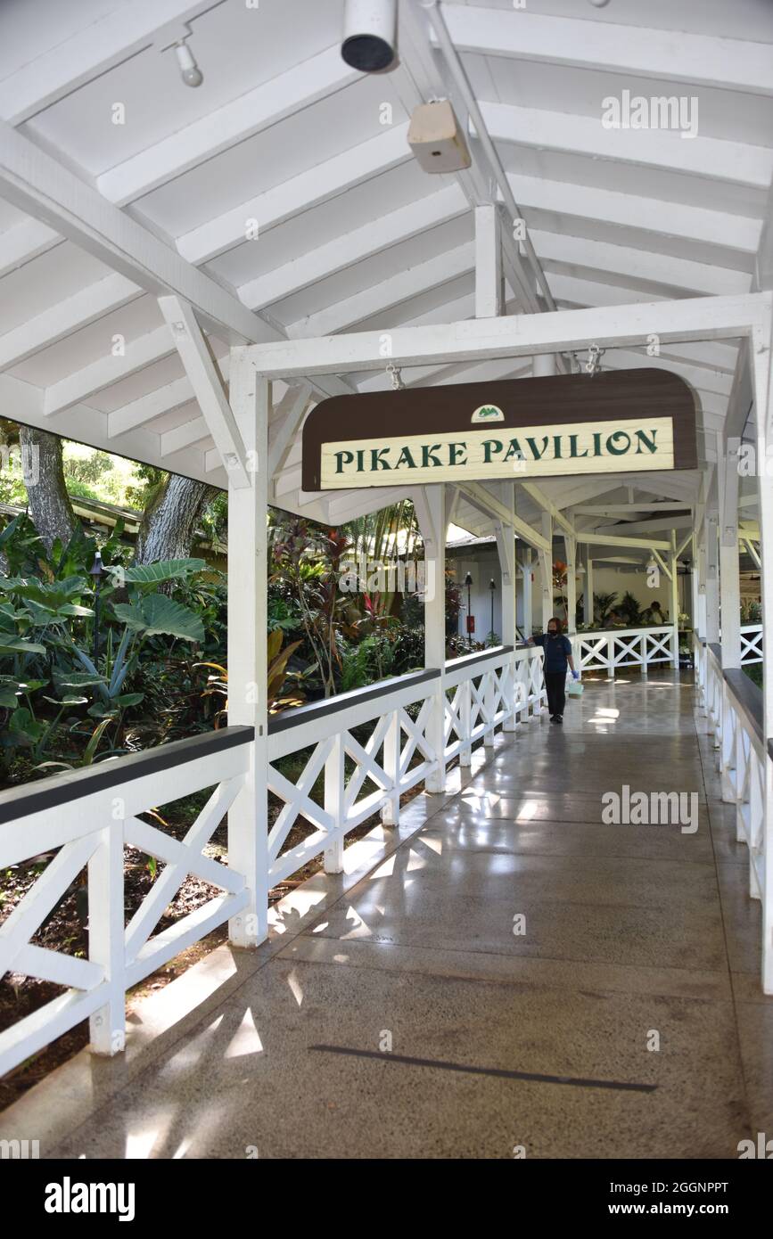 Oahu, HI U.S.A. 6/4&7/2021. Waimea Valley Visitors Center. Waimea ...