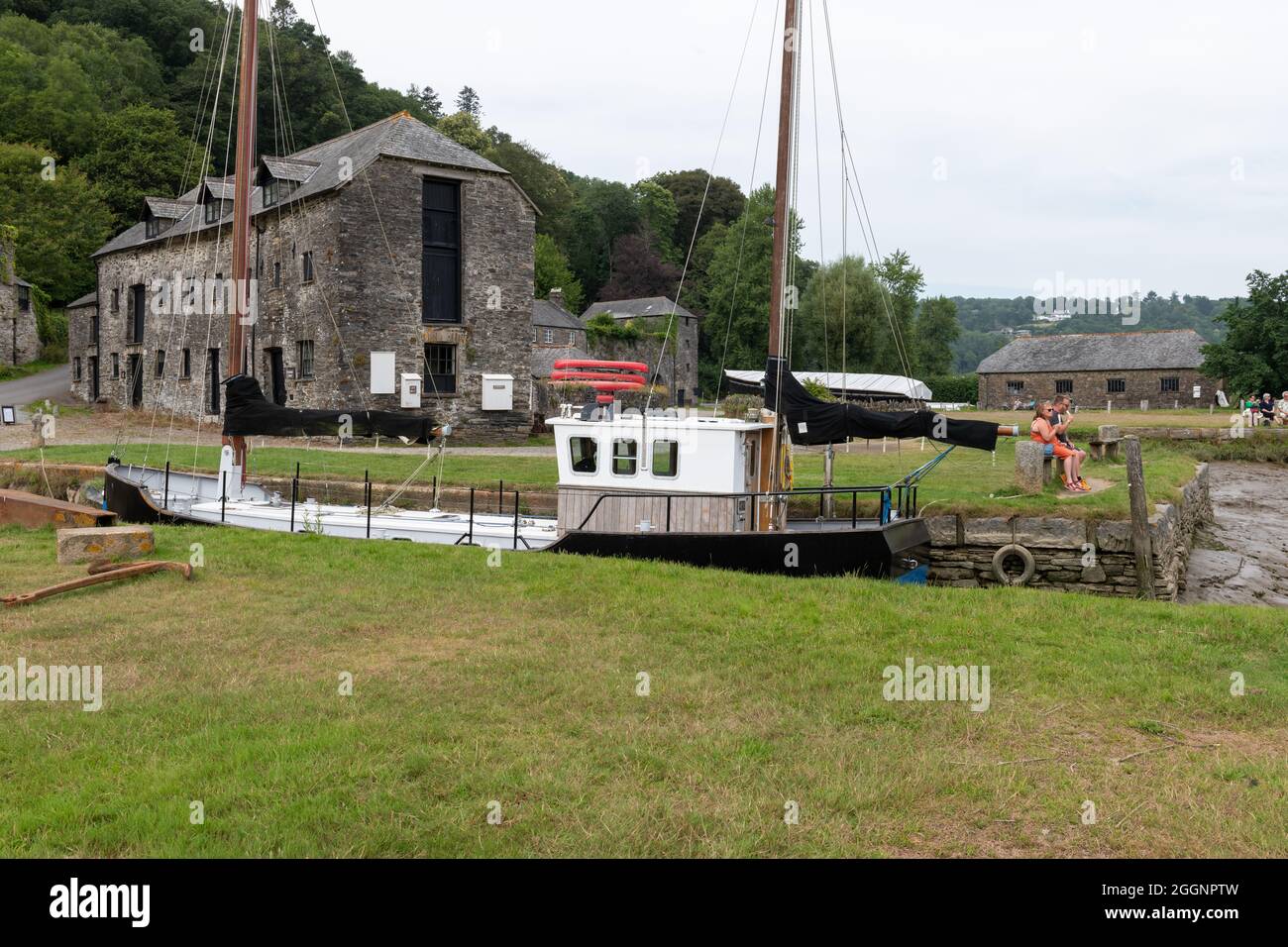 Cotehele quay.Cornwall.United Kingdom.July 23rd 2021.The Discovery ...