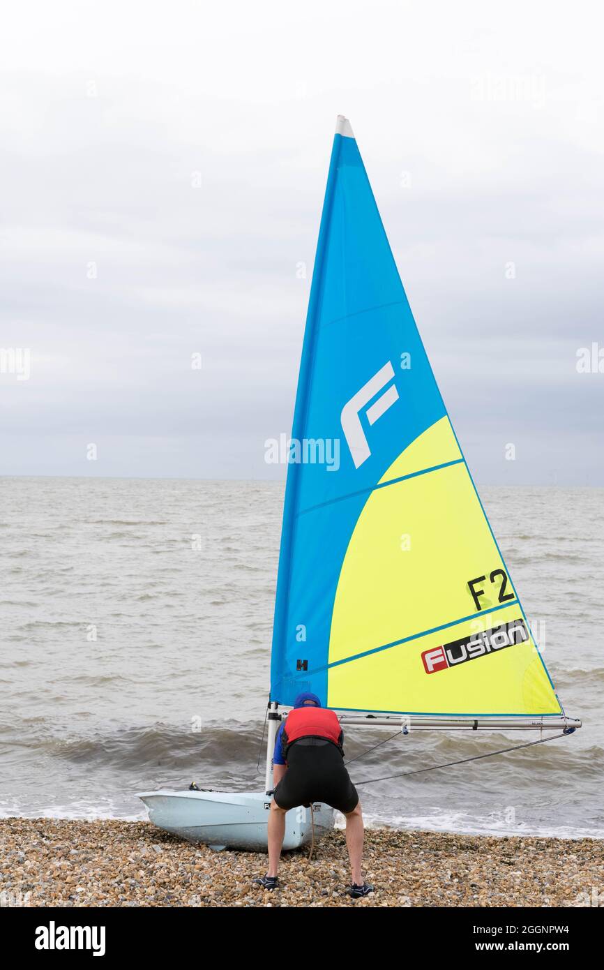 Sailing race at Tankerton Kent England Stock Photo - Alamy