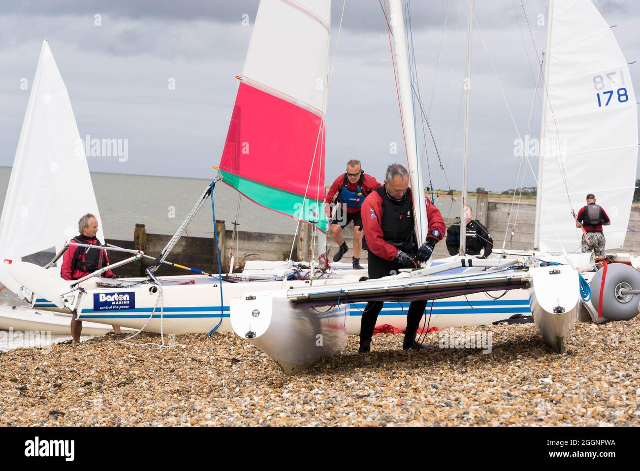 Sailing race at Tankerton Kent England Stock Photo - Alamy