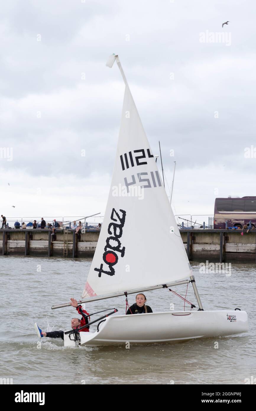 Sailing race at Tankerton Kent England Stock Photo - Alamy