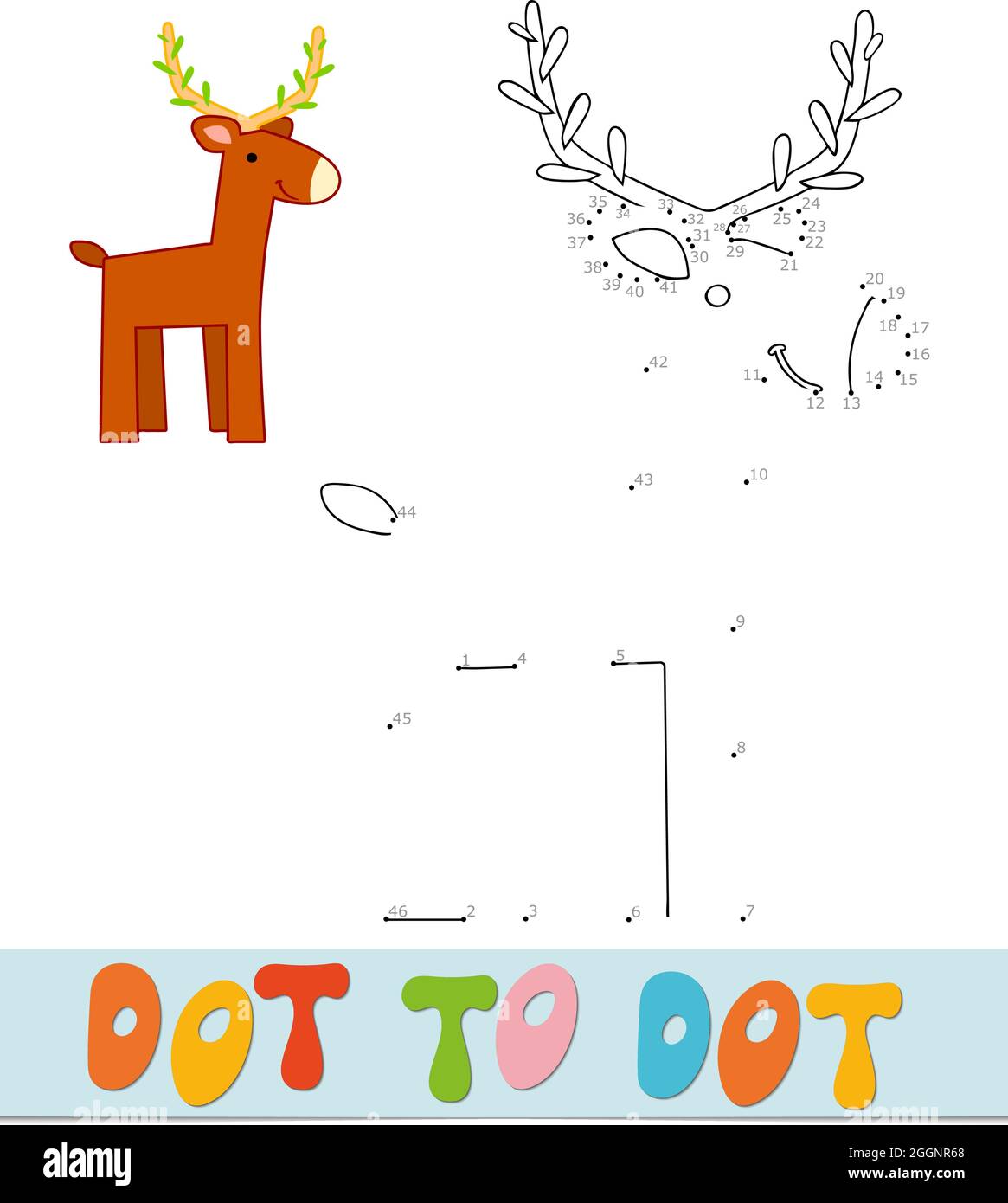 Dot deer Stock Vector Images - Alamy