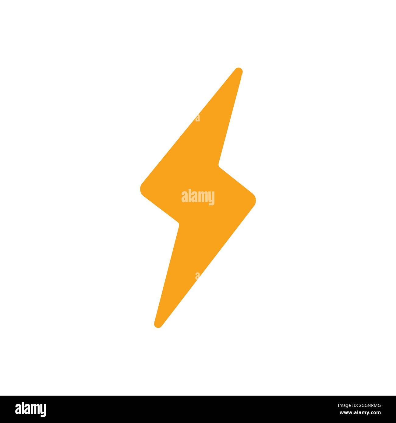 Lightning vector glyph icon. Meteorology sign. Graph symbol for travel ...