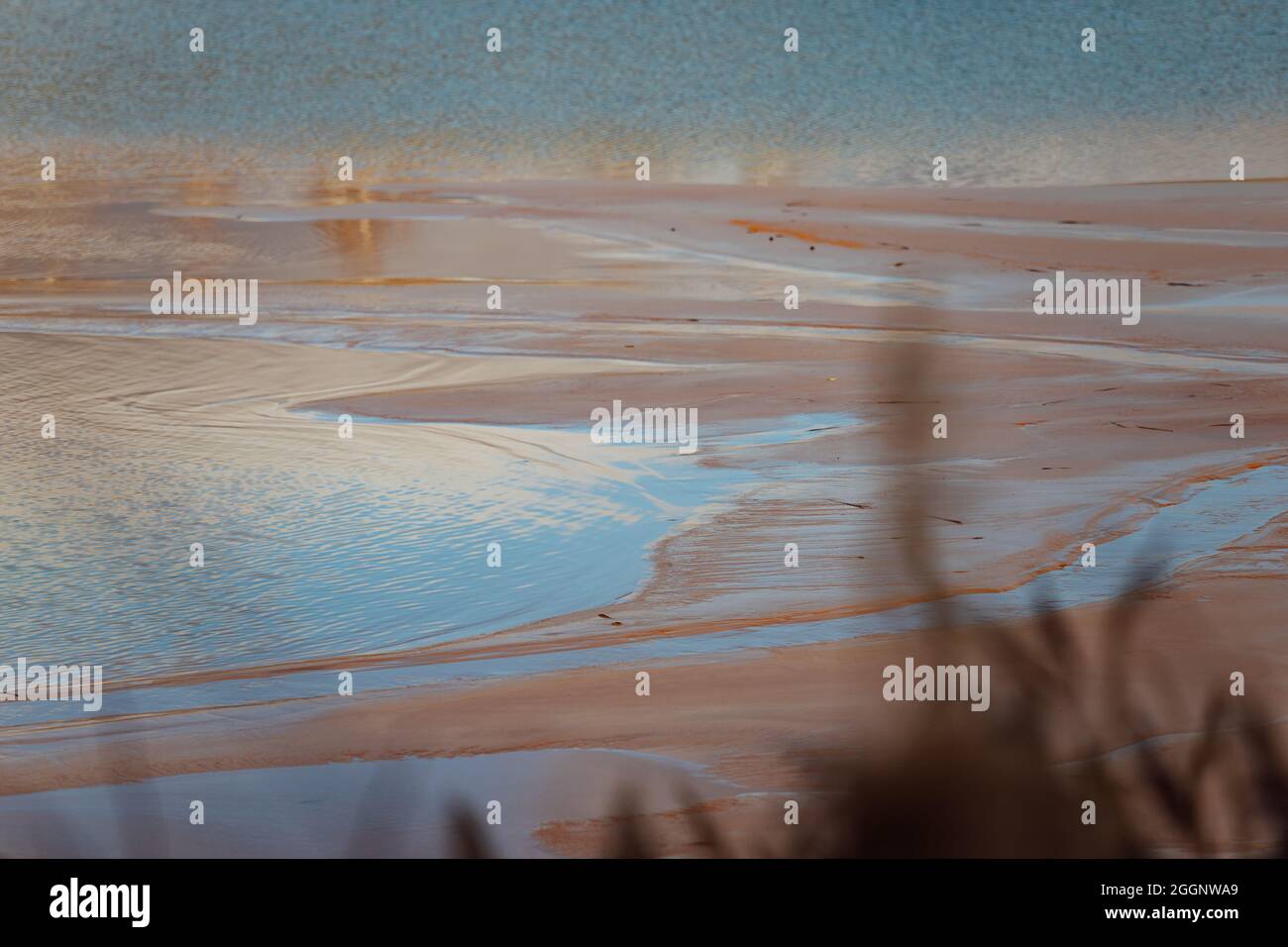 the pipe discharges waste into the water. contamination of the ...
