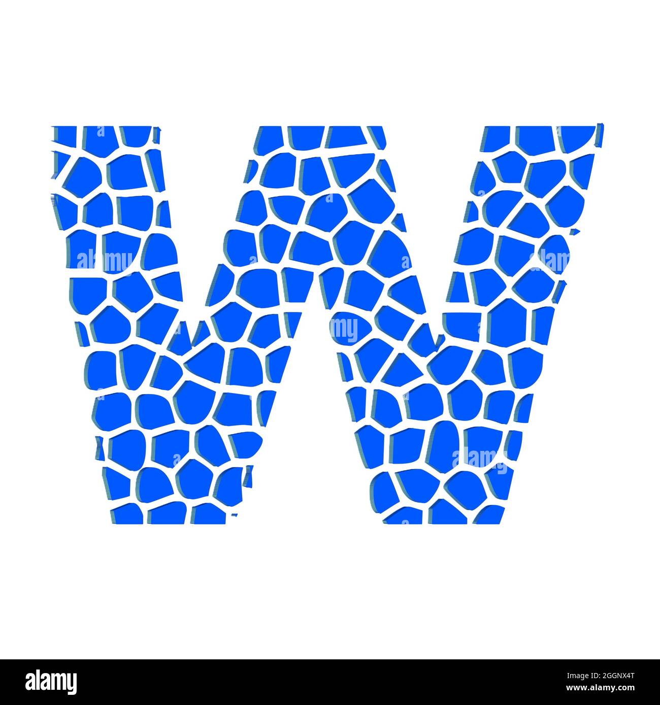 Blue Capital Letter A