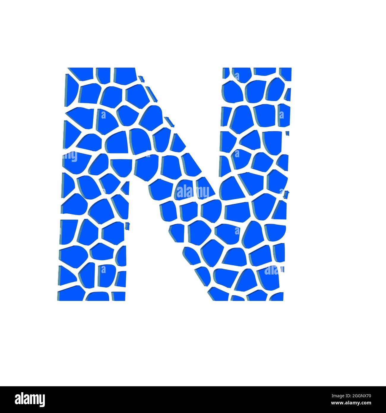 Blue Capital Letter A