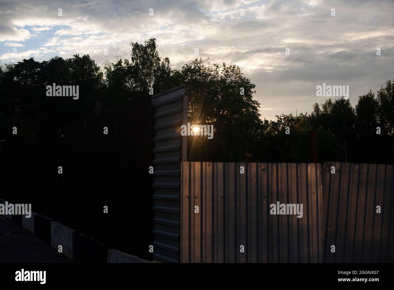 Material fencing. Wall surface. Fence on the street Stock Photo - Alamy