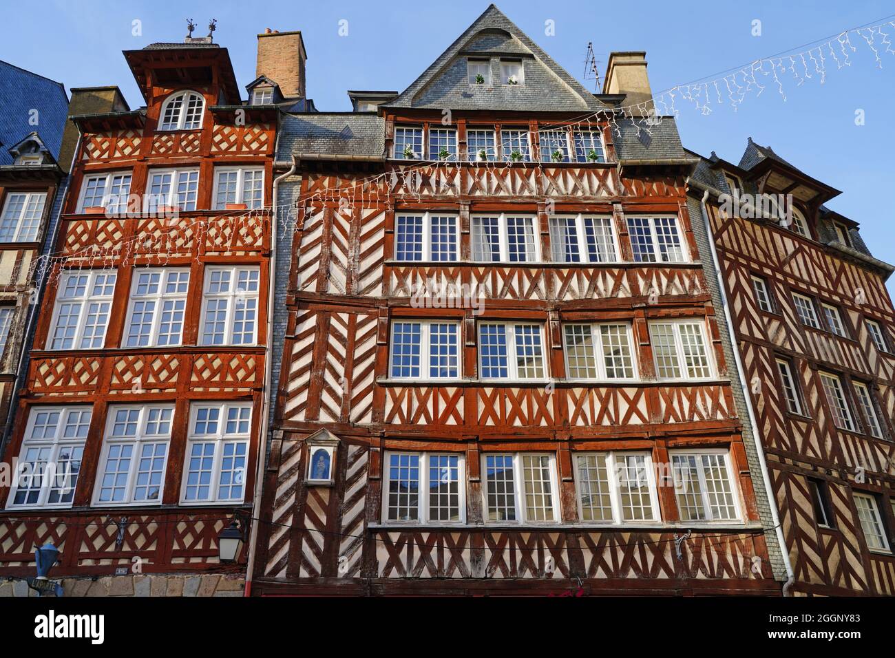 Colorful medieval Normandy-style buildings are still standing after ...