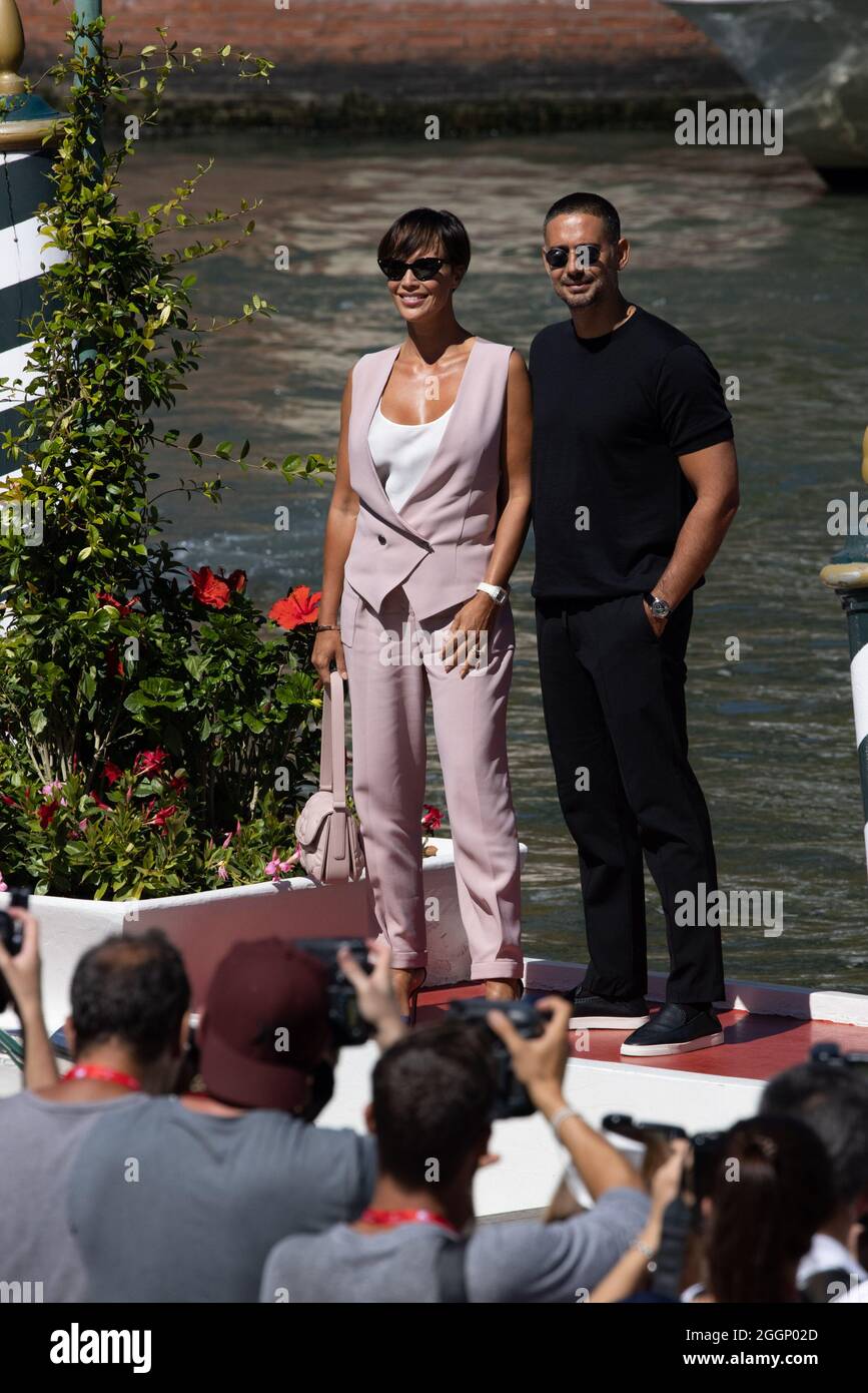 Roberta Giarrusso and Riccardo Di Pasquale are seen arriving at the ...