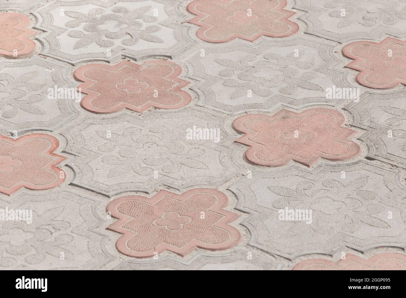 Paving slabs city street floor road with abstract pattern surface ...