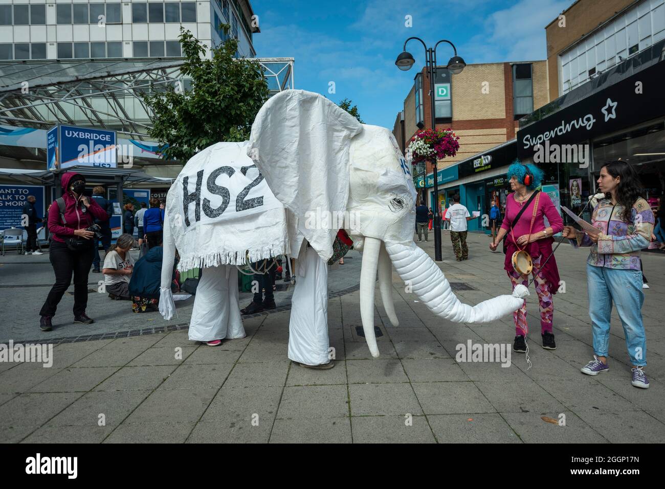 London, UK. 2 September 2021. Climate activists from Extinction ...