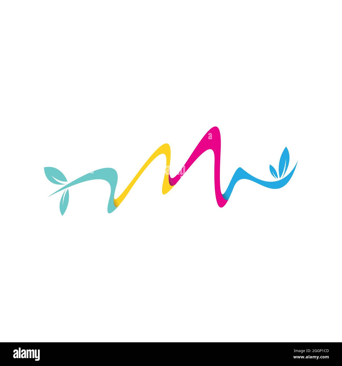 Colorful abstract nature wave logo design. Abstract colorful nature ...