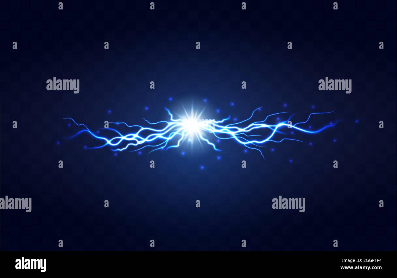 Electric ball lightning strike Stock Vector Images - Alamy