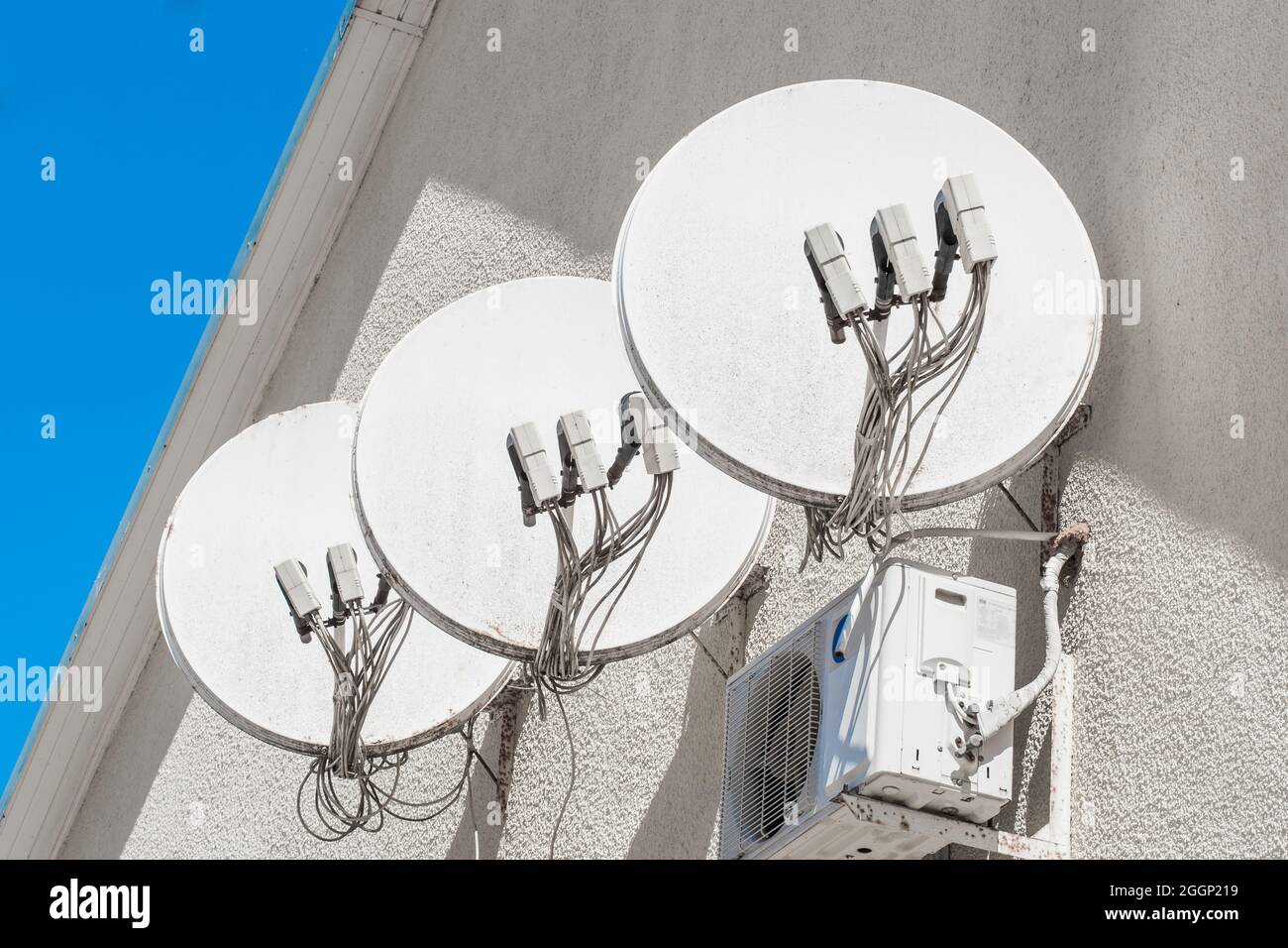 Satellite dishes antennas television communication signal ...