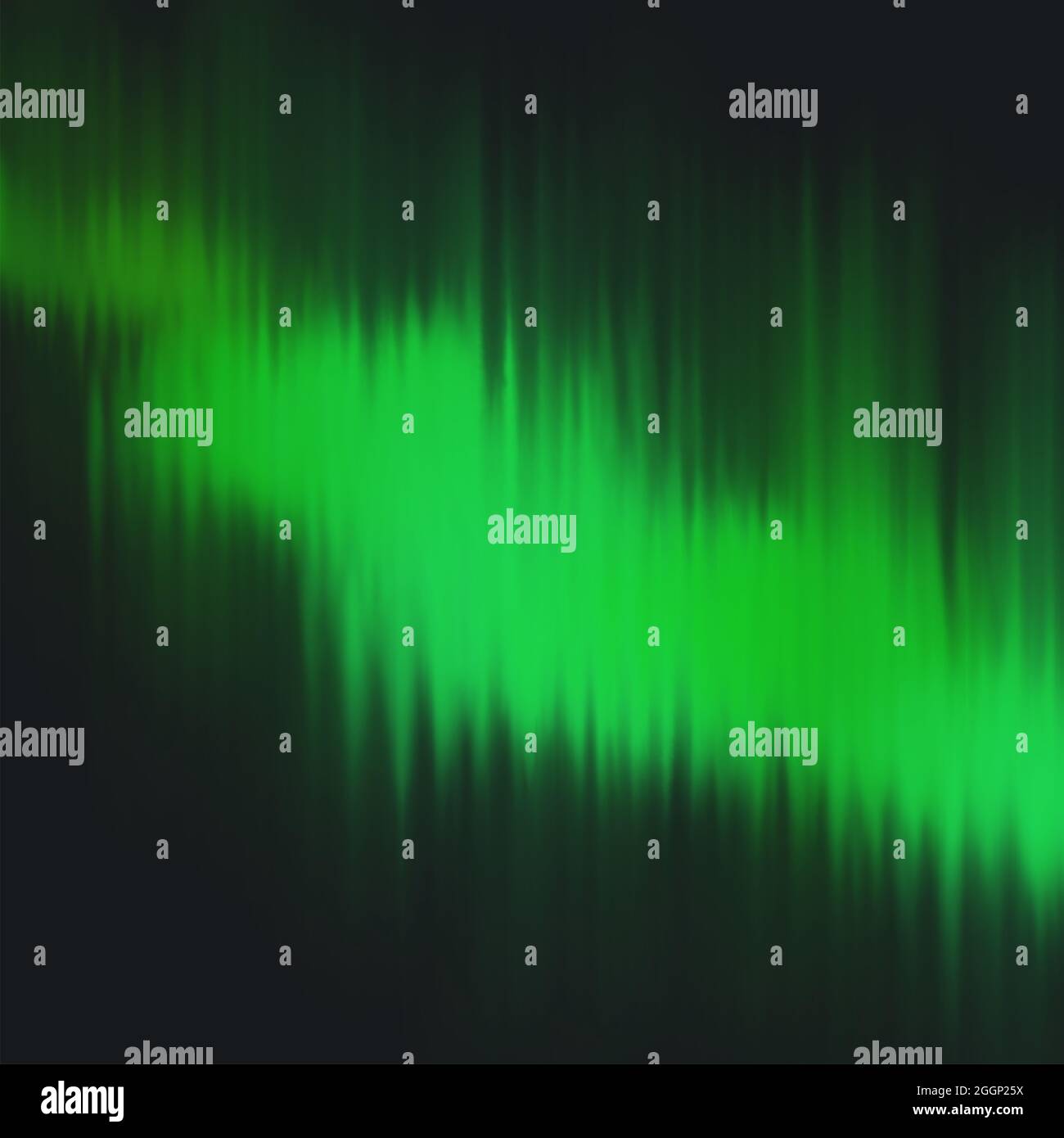 Green waves spectrum in dark background Stock Photo - Alamy