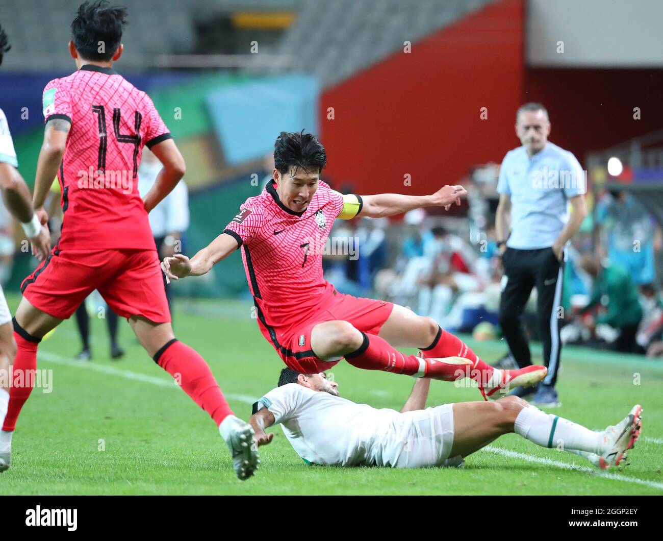 S.Korea-Iraq World Cup qualifying match Son Heung-min of South Korea is ...