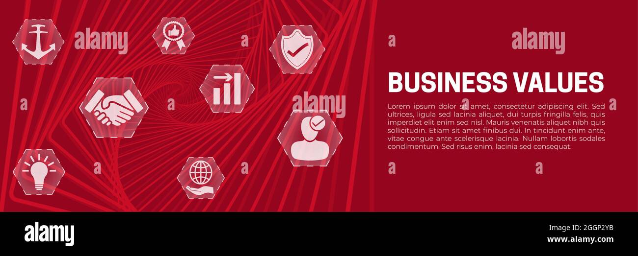 Core values icons hi-res stock photography and images - Alamy