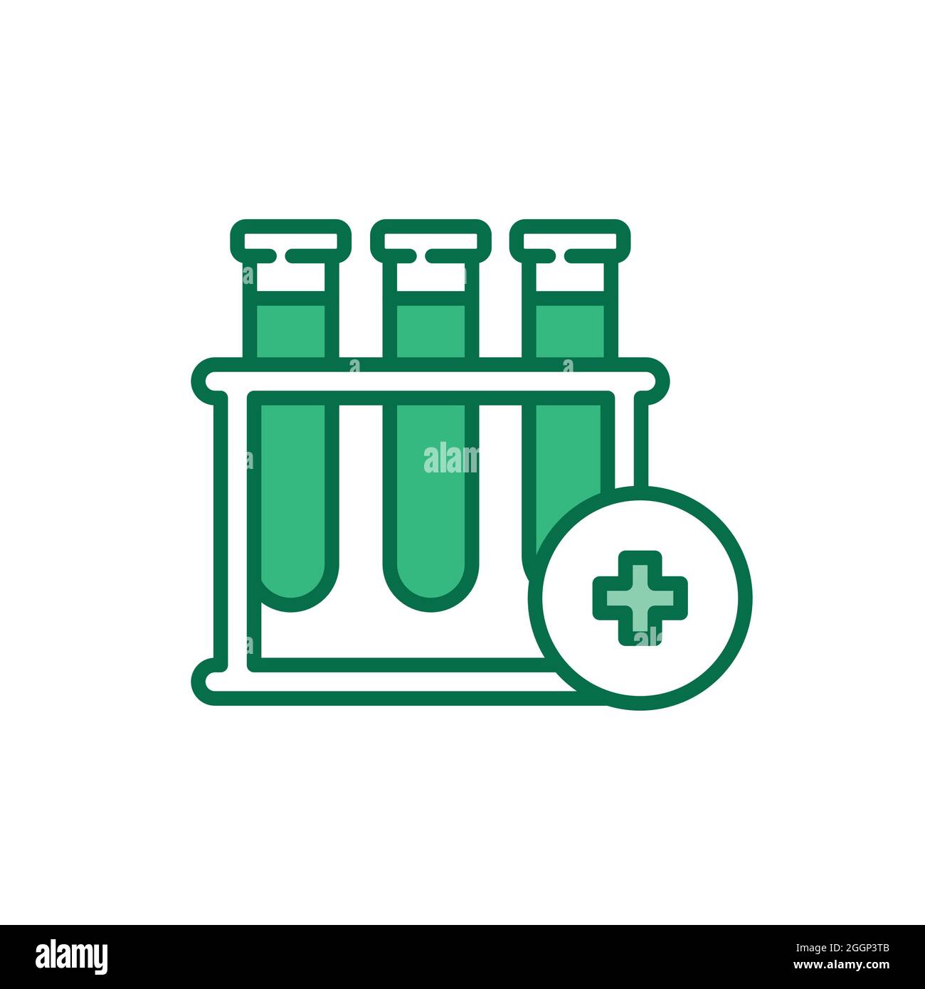 Blood test color line icon. Outline pictogram for web page, mobile app ...