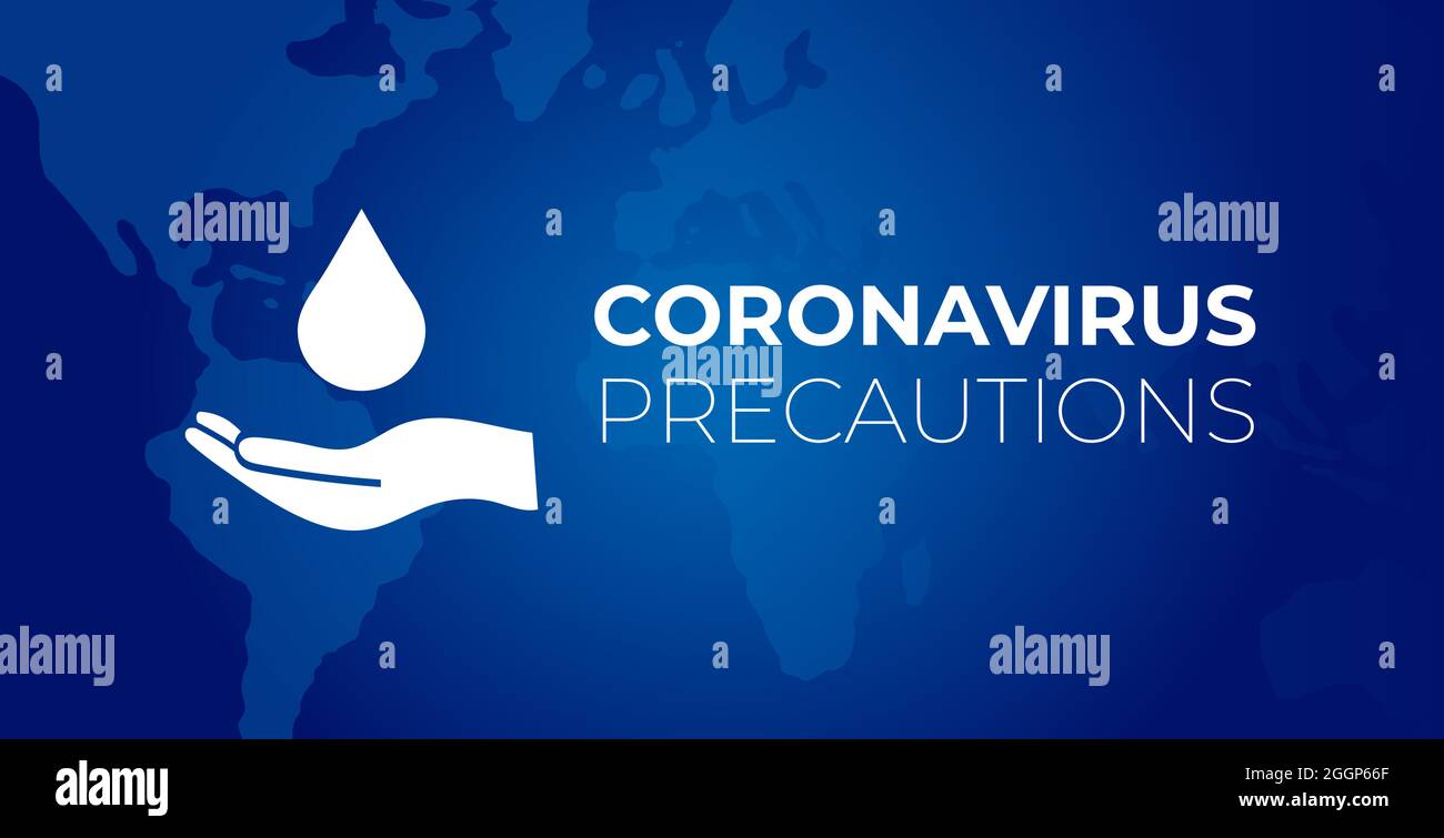 Coronavirus Precautions Handwashing Covid-19 Illustration Stock Vector ...