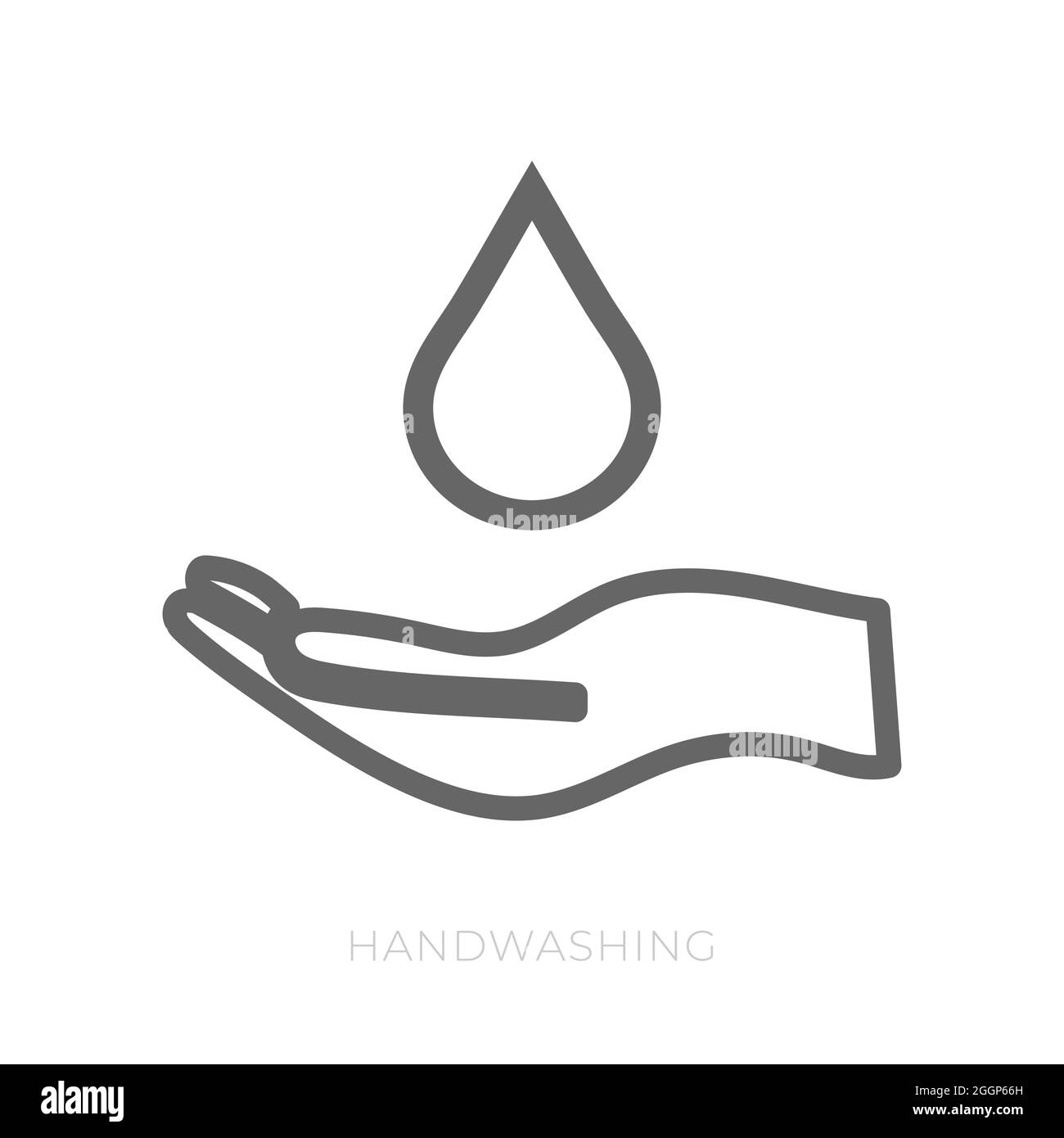 Handwashing Isolated Outline Icon Stock Vector Image & Art - Alamy