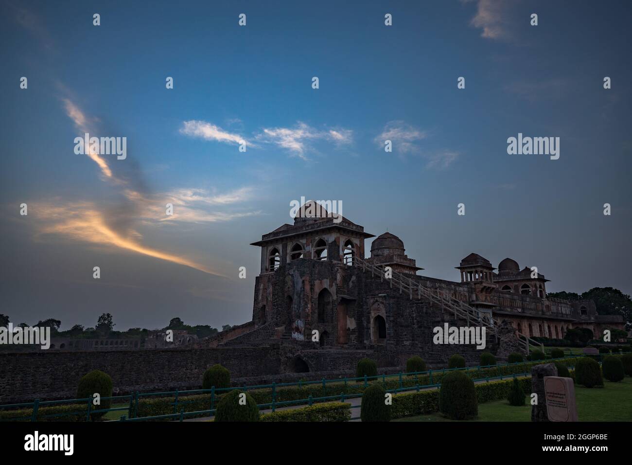 Jahaz Mahal royal complex, Mandu, Madhya Pradesh, India Stock Photo - Alamy