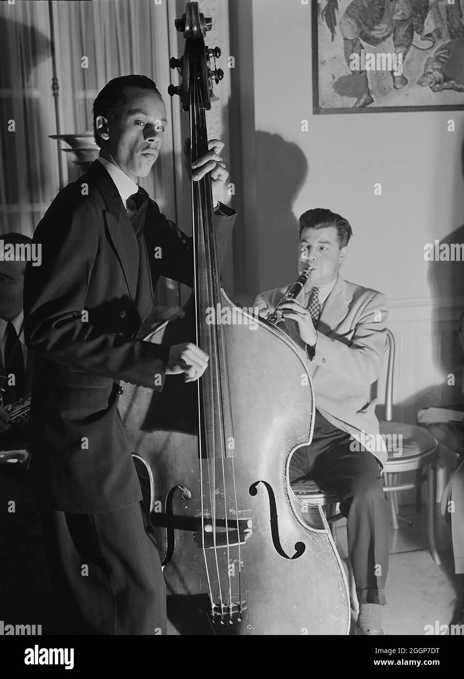 Portrait of Joe Marsala and Tommy Potter at the Turkish Embassy ...