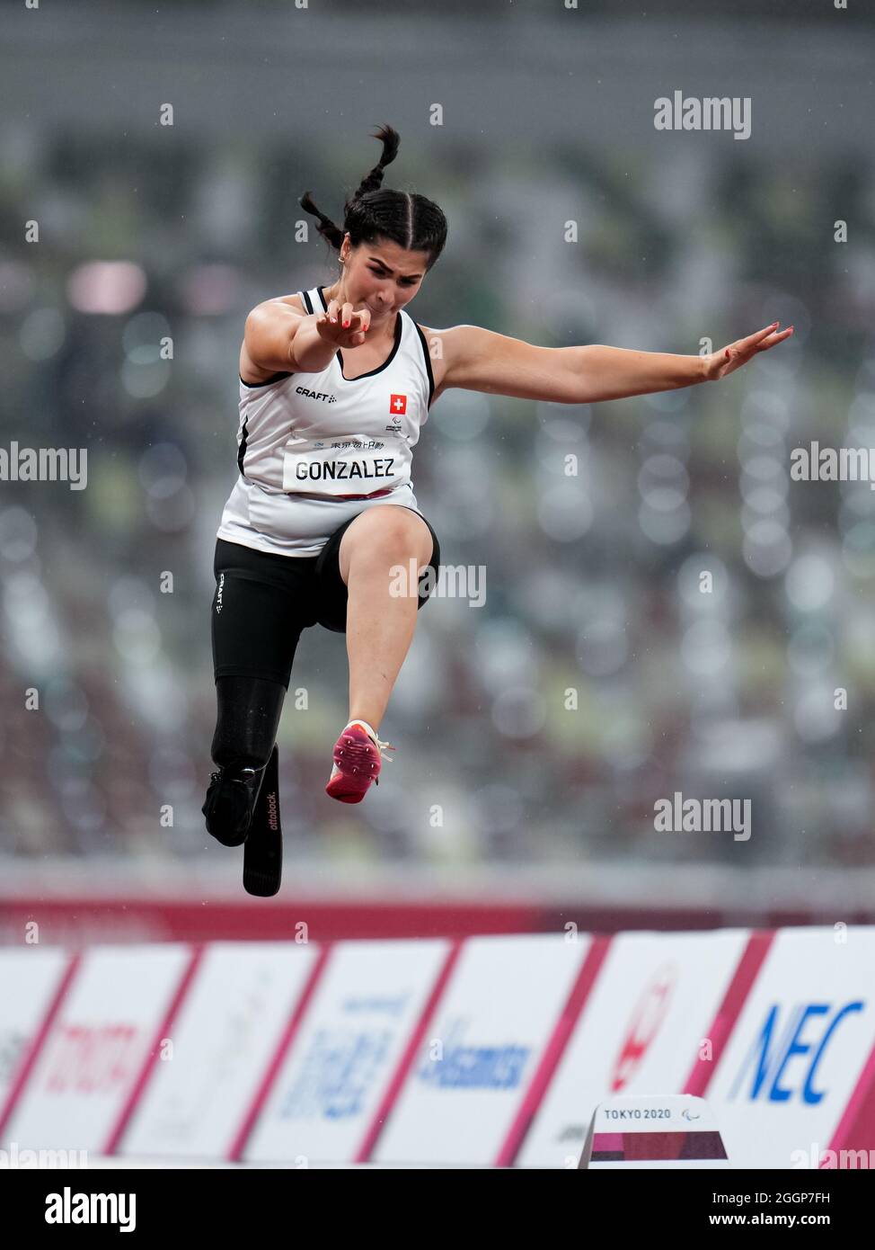 TOKYO, JAPAN - SEPTEMBER 2: Sofia Gonzalez of Switzerland competing in ...