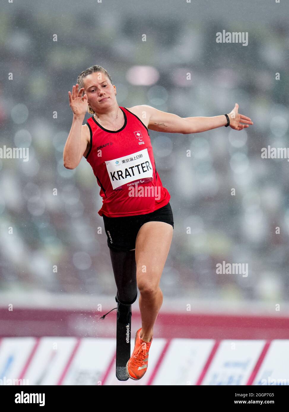 TOKYO, JAPAN - SEPTEMBER 2: Elena Kratter of Switzerland competing in ...