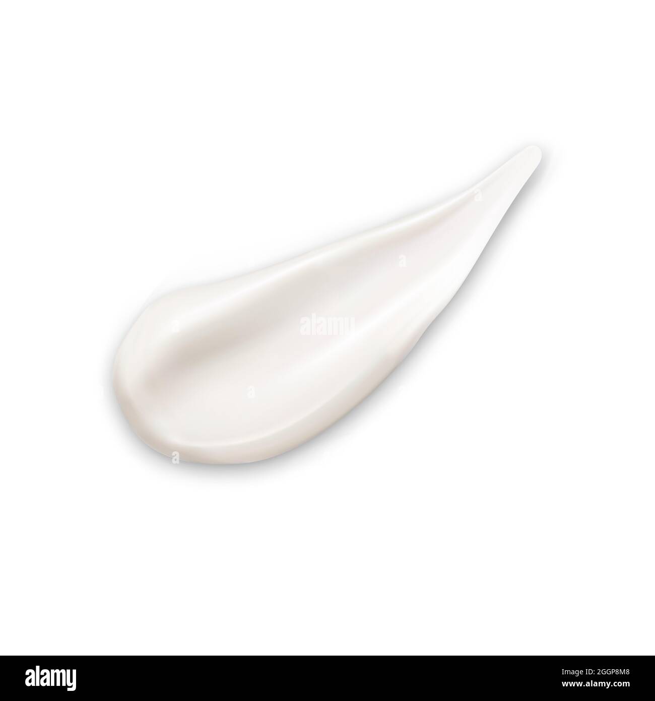 Vector cream texture, cosmetic smear swatch, white gel. Moisturizer ...