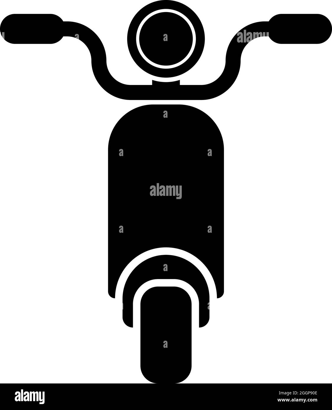 Moped Scooter Motorcycle Electric bike icon black color vector ...