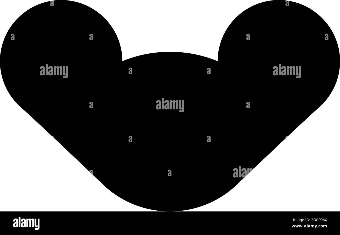 Wing nuts butterfly hand tightening Female screw Hardware icon black ...