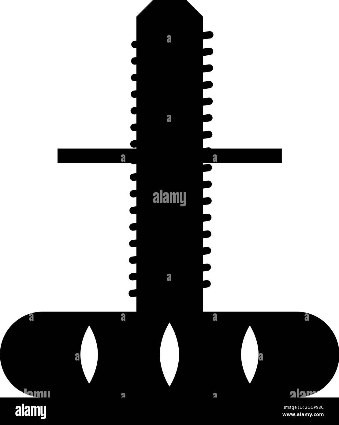 Adjustable support furniture legs icon black color vector illustration ...